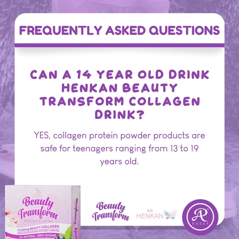 Henkan Beauty Transform Collagen Slimming Drink 10sachets per box ...