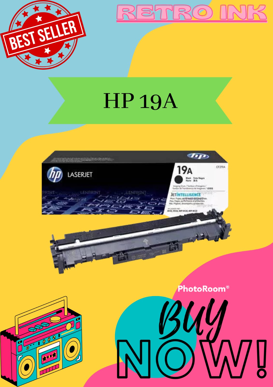 HP 19A Original LaserJet Imaging Drum, CF219A | Lazada PH