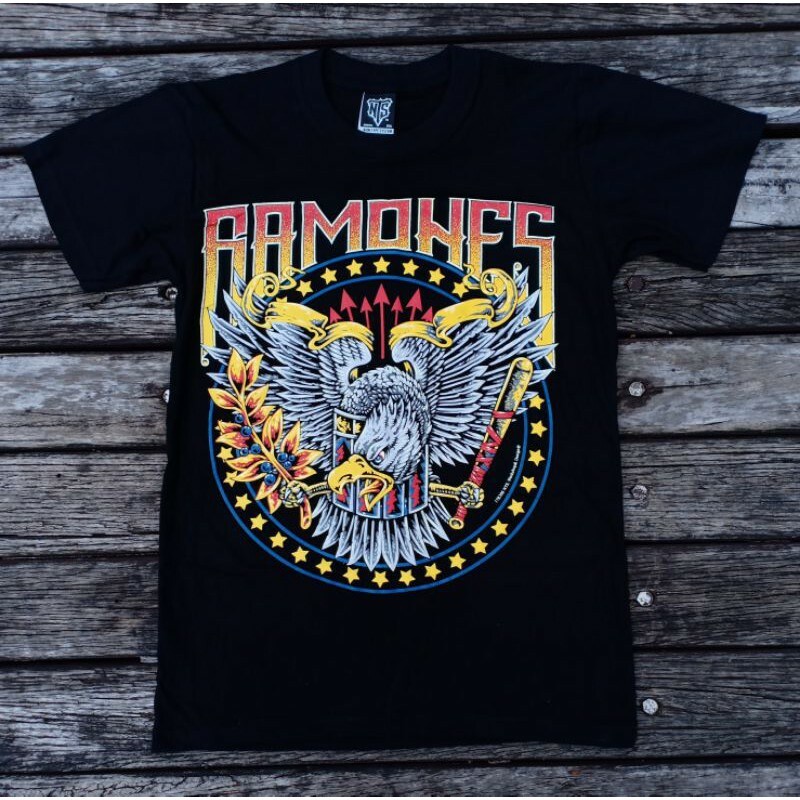 2023 TSHIRT RAMONES PUNK ROCK BAND EAGLE LIMITED COLOR EDITION NEW TYPE SYSTEM COTTON T-SHIRT ...