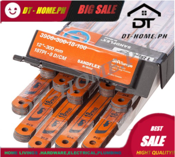 Sandflex Hacksaw Blade 18 TPI & 24 TPI / Metal hand-saw. lagaling bakal ...