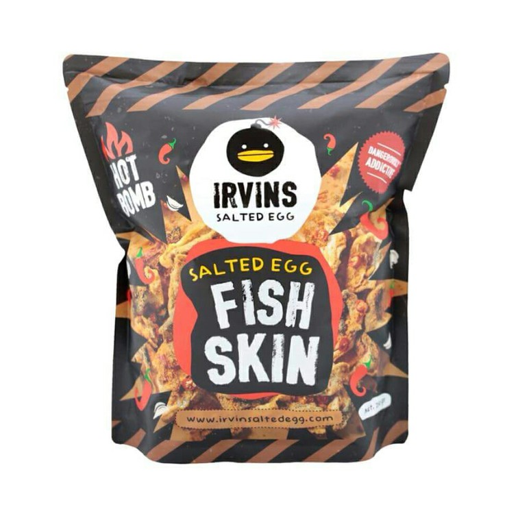 Irvins Salted Egg Hot Bomb Fish Skin 105g {Made In Singapore} | Lazada PH