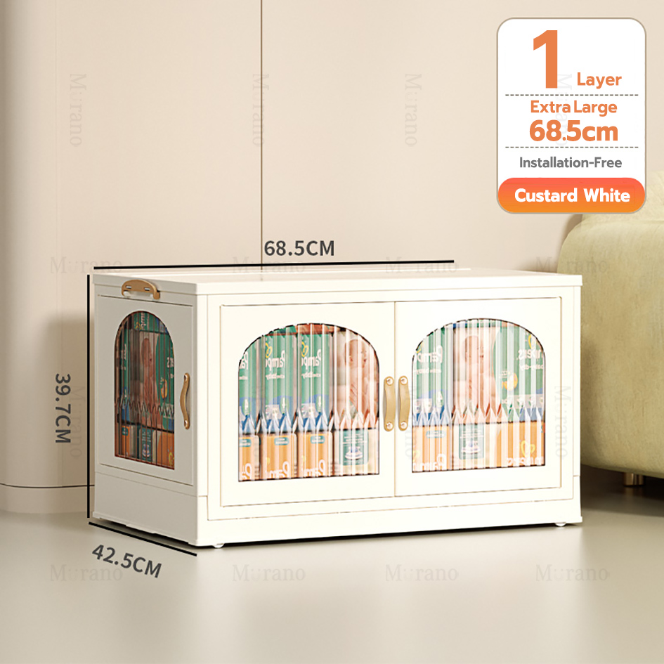 Murano Foldable Storage Box Organizer Folding Plastic Clothes Cabinet ...