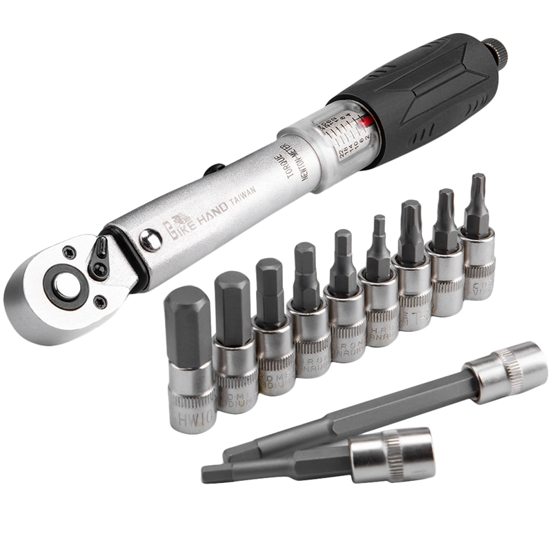 BIKE HAND Bike Torque Wrench Set 1/4 Inch Pound Torque Wrench Set 2 to ...