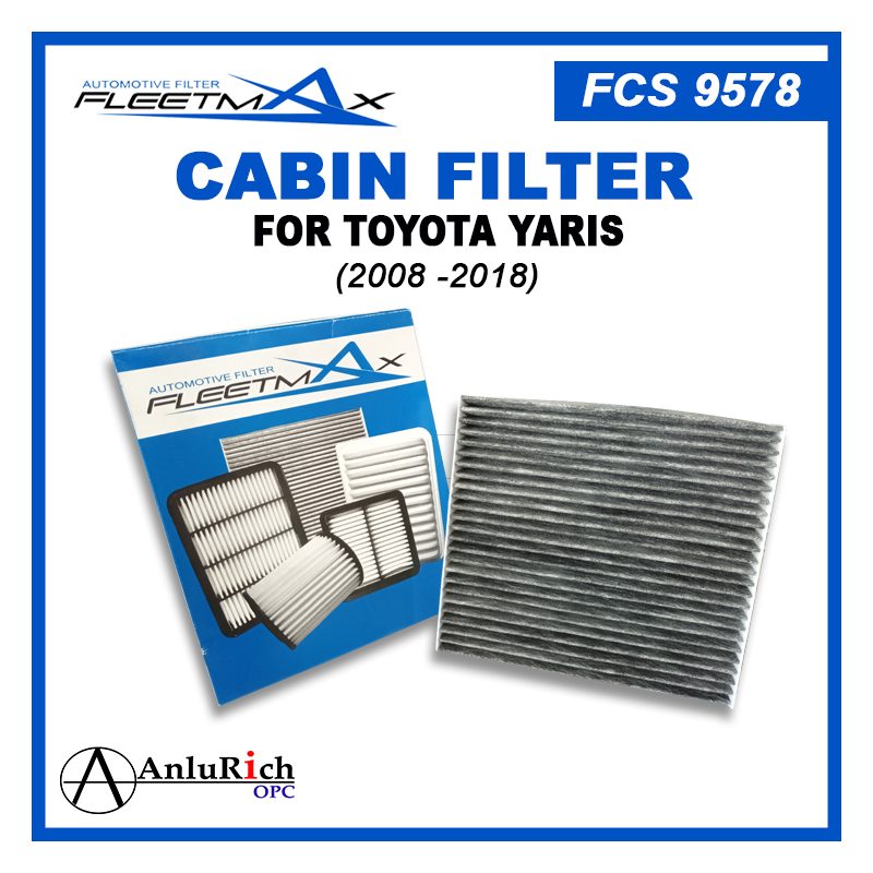Fleetmax Cabin Filter for Toyota Yaris 2008 -2018 (FCS 9578 | FCS9578 ...
