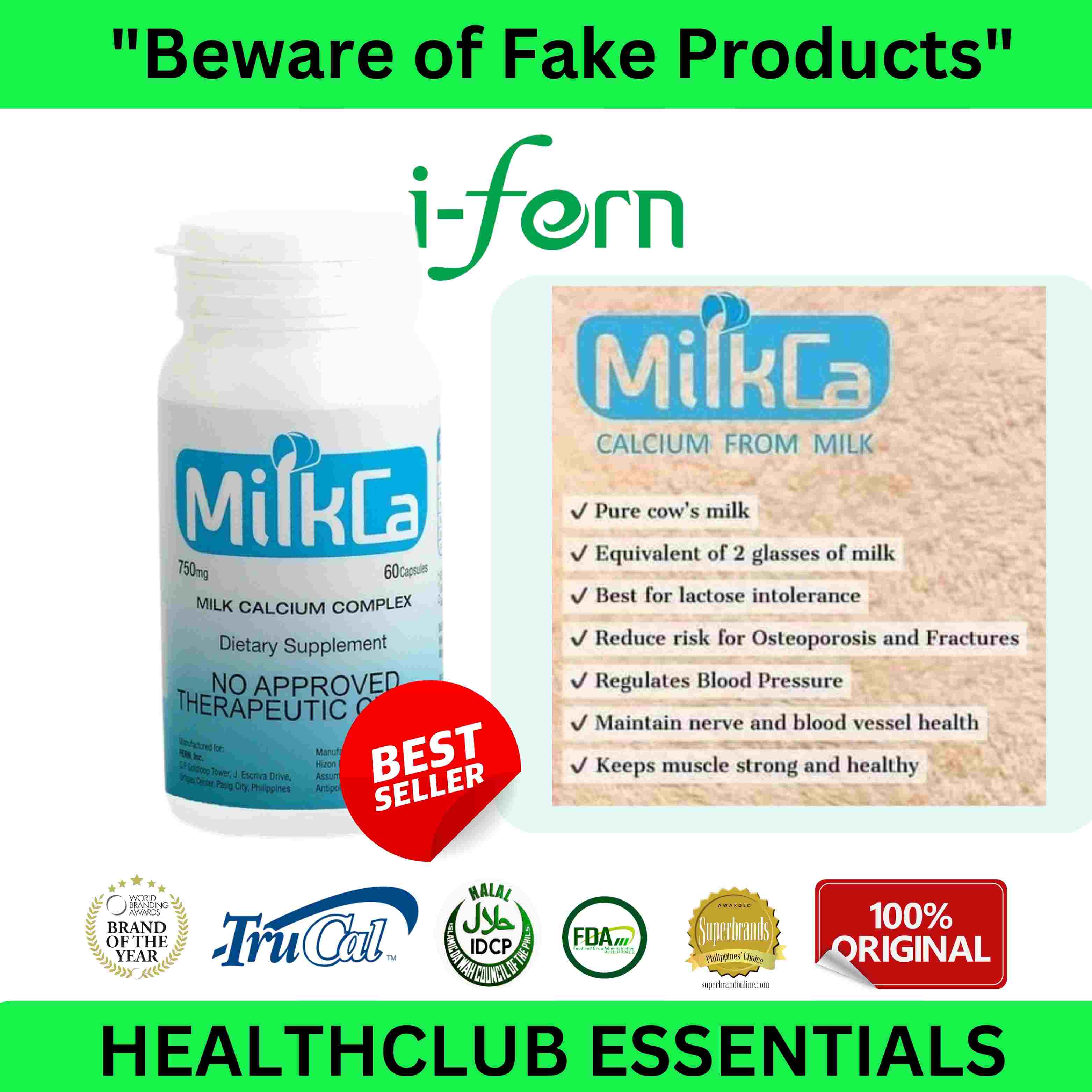 Milkca - Calcium Supplement 60's Calcium Complex | Lazada PH