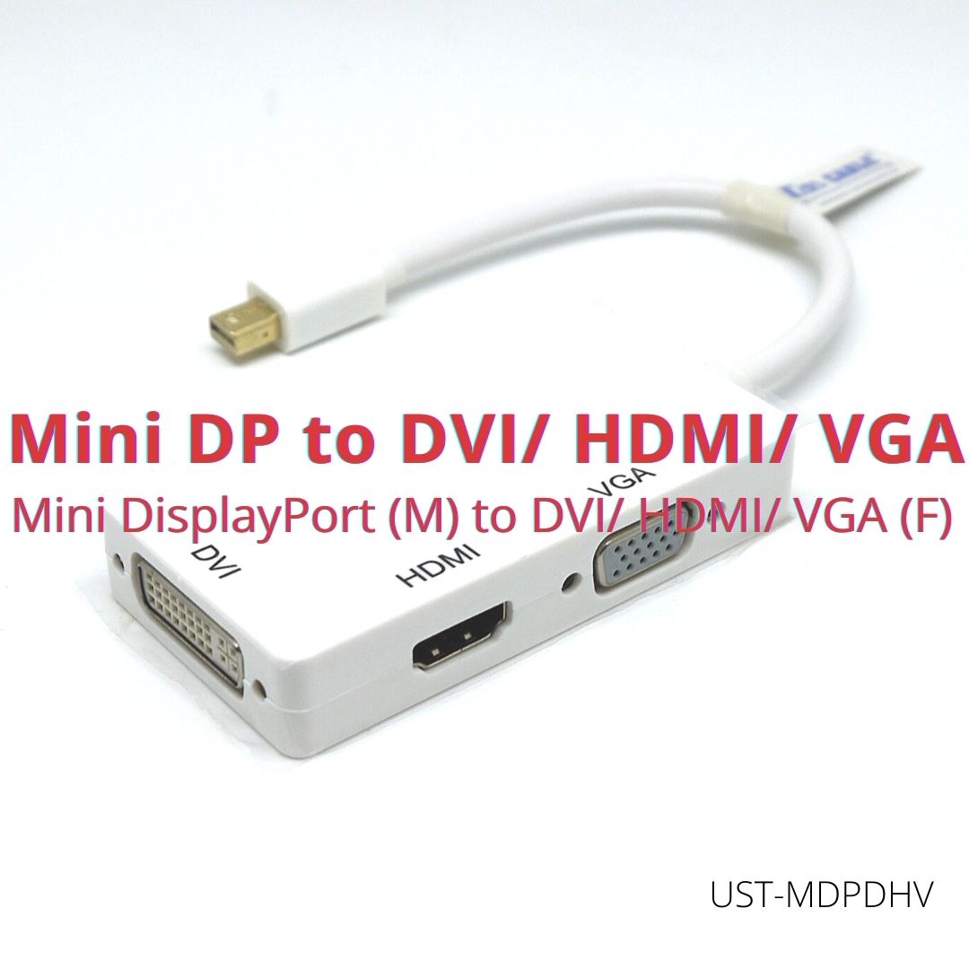 3C Connections / 3in1 Mini DisplayPort MultiPort Adapter (DVI/ HDMI ...