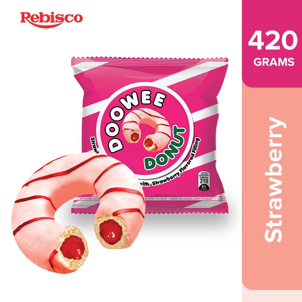 Doowee Donut Strawberry 42G | Lazada PH