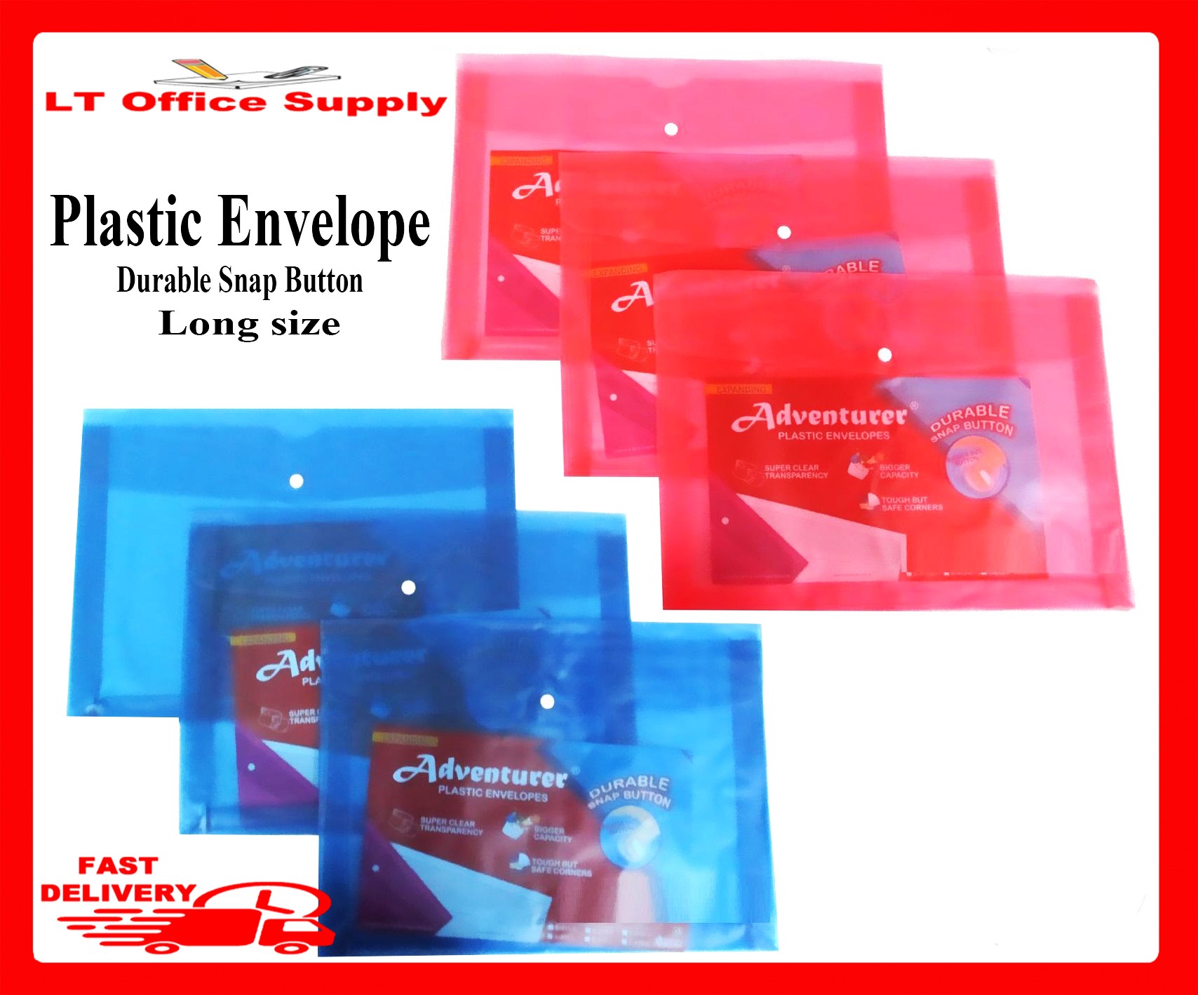 Adventurer trasparent expanding plastic document envelope smoke type ...