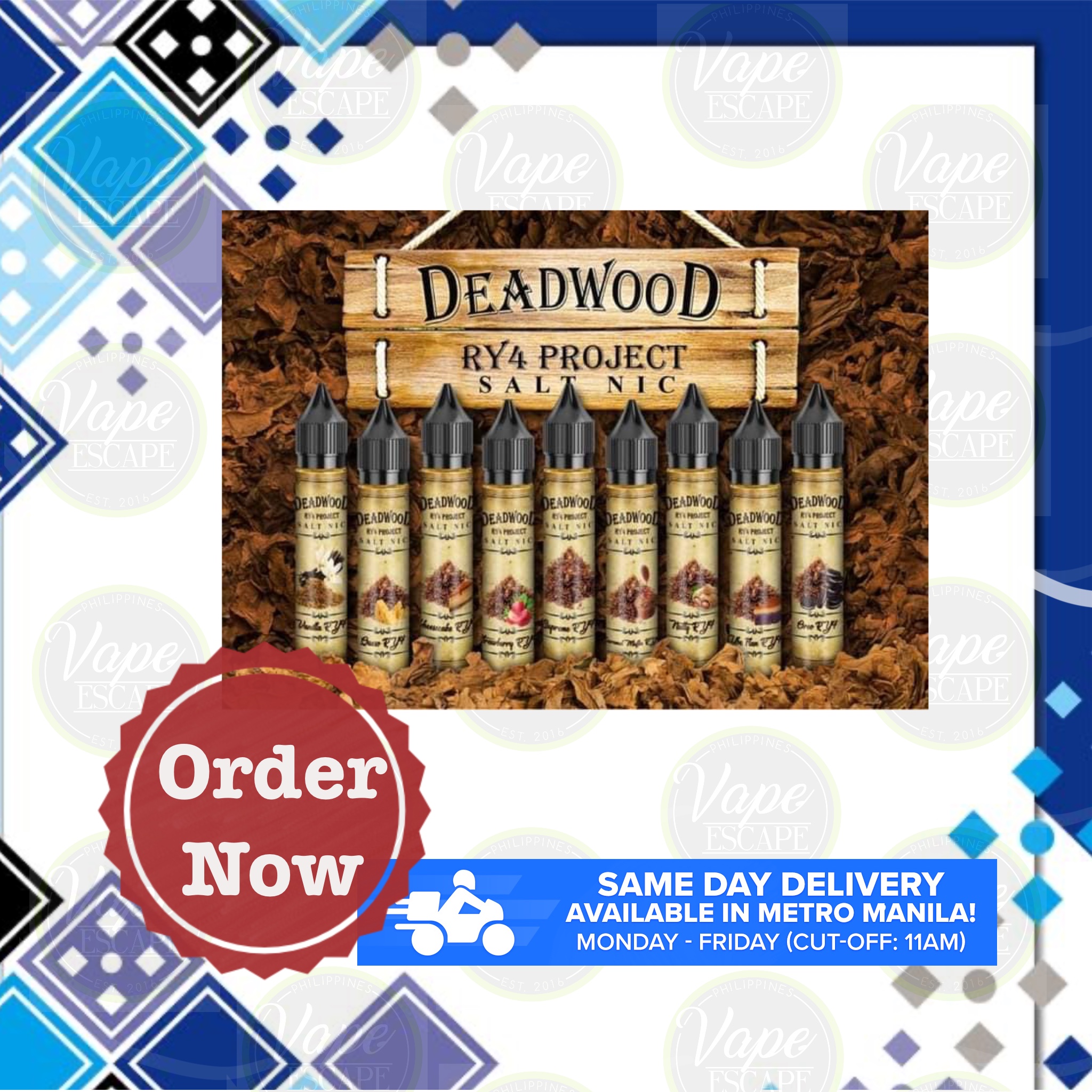 DEADWOOD RY4 PROJECT SALT (NUTTY RY4) - 30MG / 30ML | Lazada PH