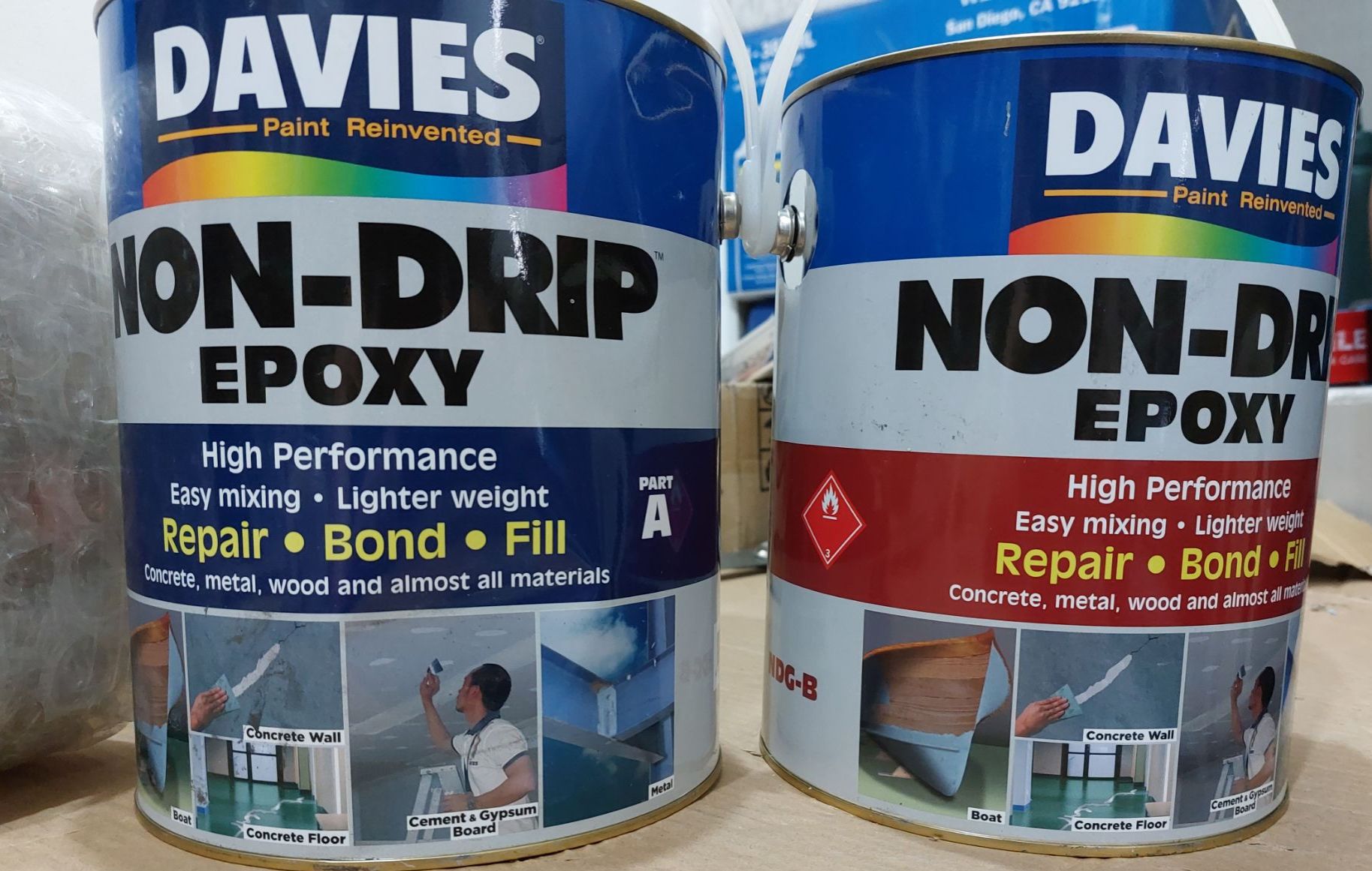 Davies 1LTR Non Drip Epoxy For Ceiling Walls Floors Butas Marine ...