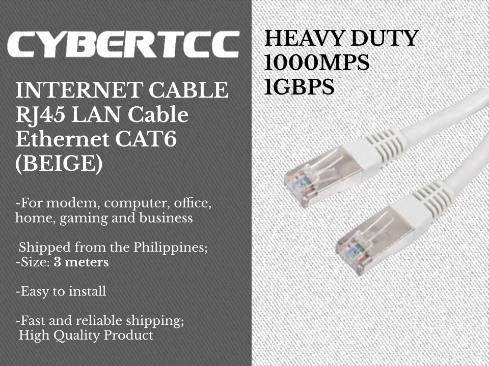 Ethernet Cable LAN RJ45 Internet Cord CYBERTEC CAT5 CAT6 Sealed High ...