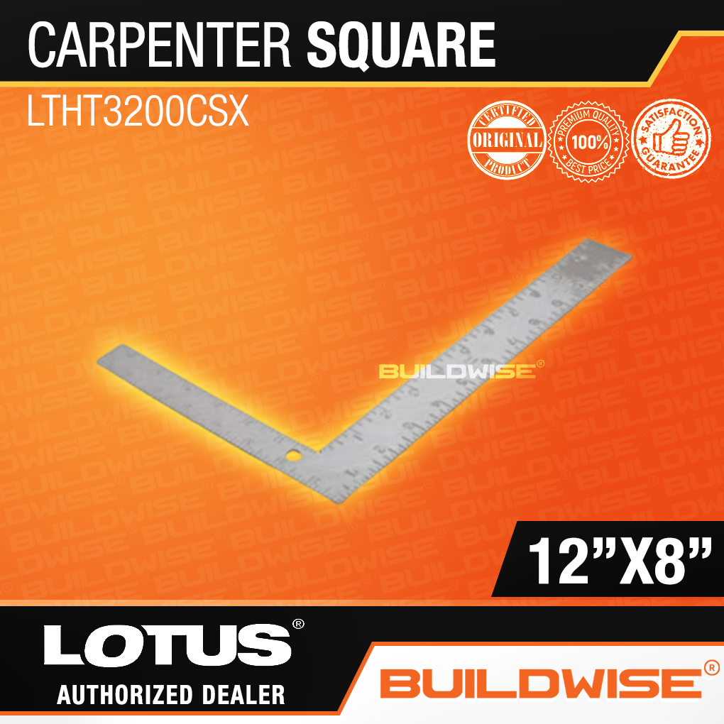 Lotus Carpenter Square 12" x 8" LTHT3200CSX「BUILDWISE®」 | Lazada PH