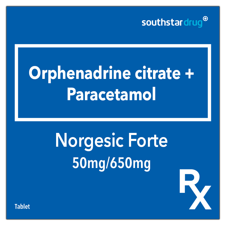Rx: Norgesic Forte 50mg / 650mg Tablet | Lazada PH