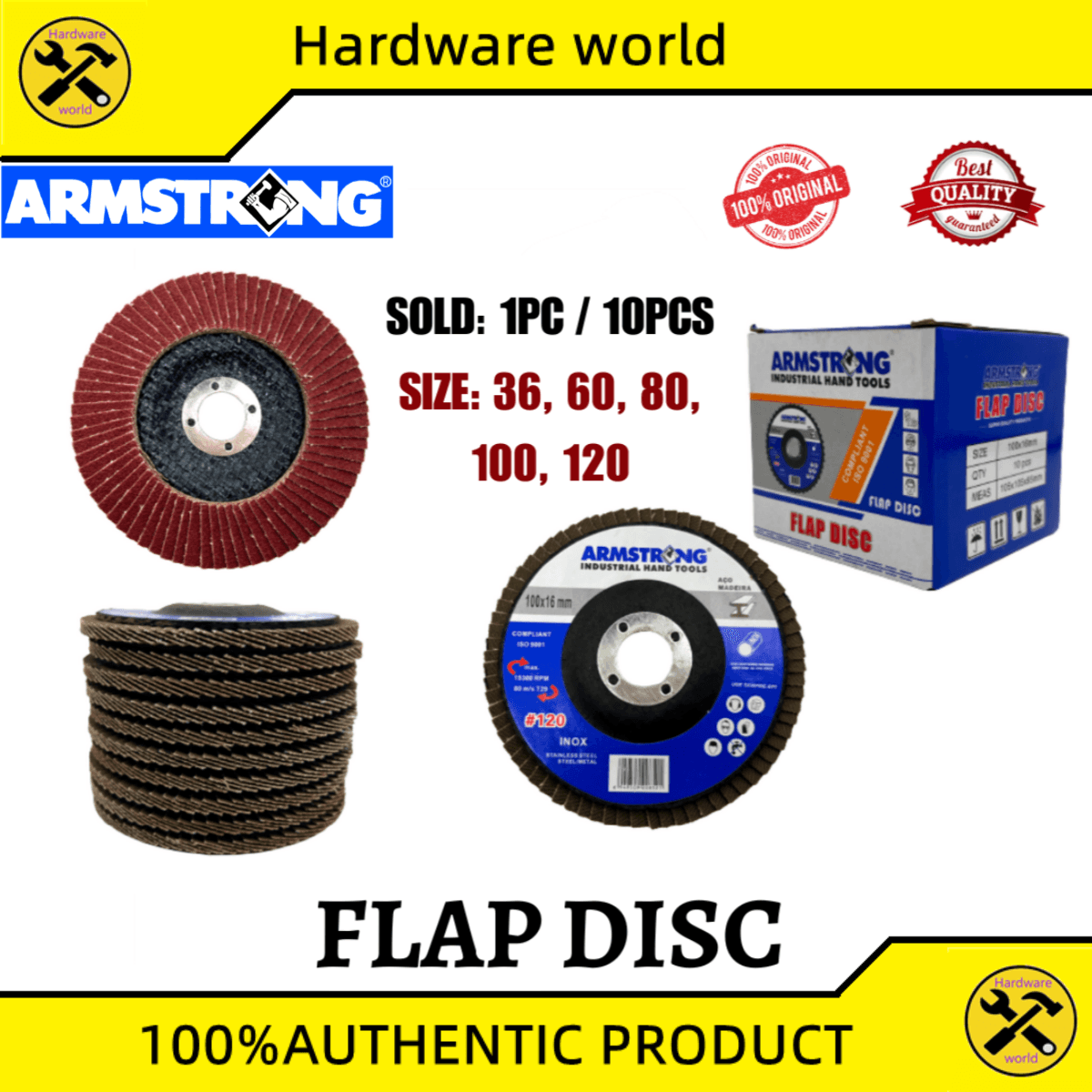 ARMSTRONG FLAP DISC | Lazada PH