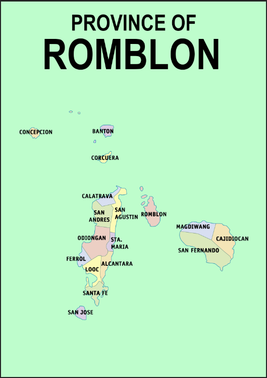 Romblon Province Map Waterproof A4 Laminated Chart | Lazada PH