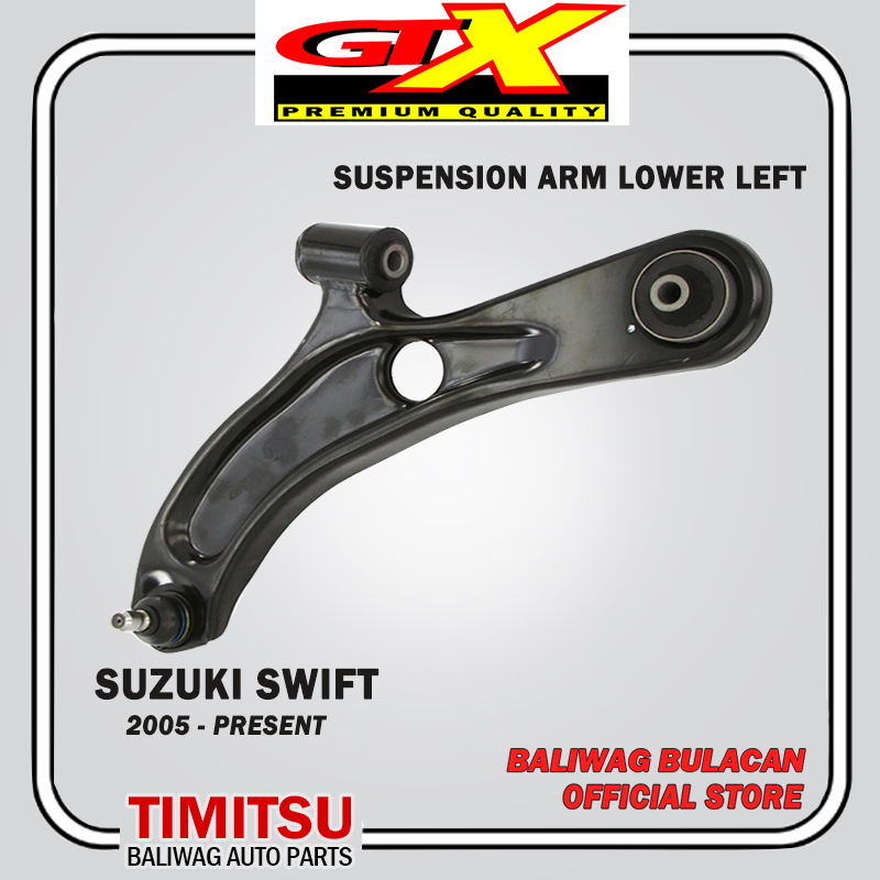 GTX SUSPENSION ARM ASSEMBLY FRONT LOWER LEFT SUZUKI SWIFT 2005-PRESENT ...