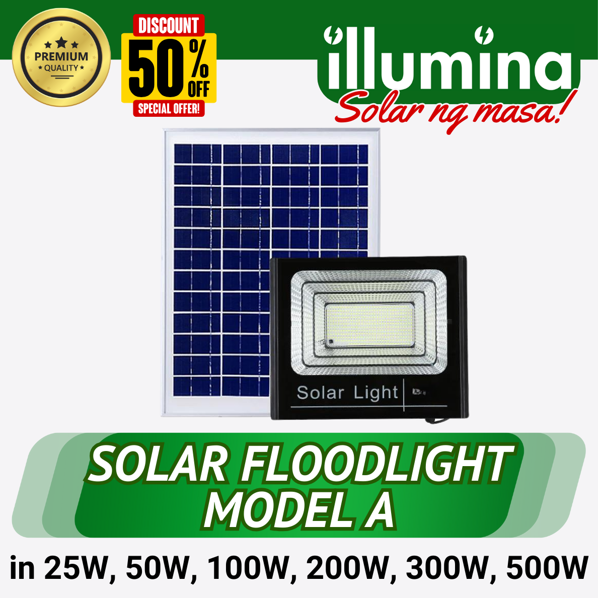 ILLUMINA SOLAR FLOOD LIGHT | Lazada PH