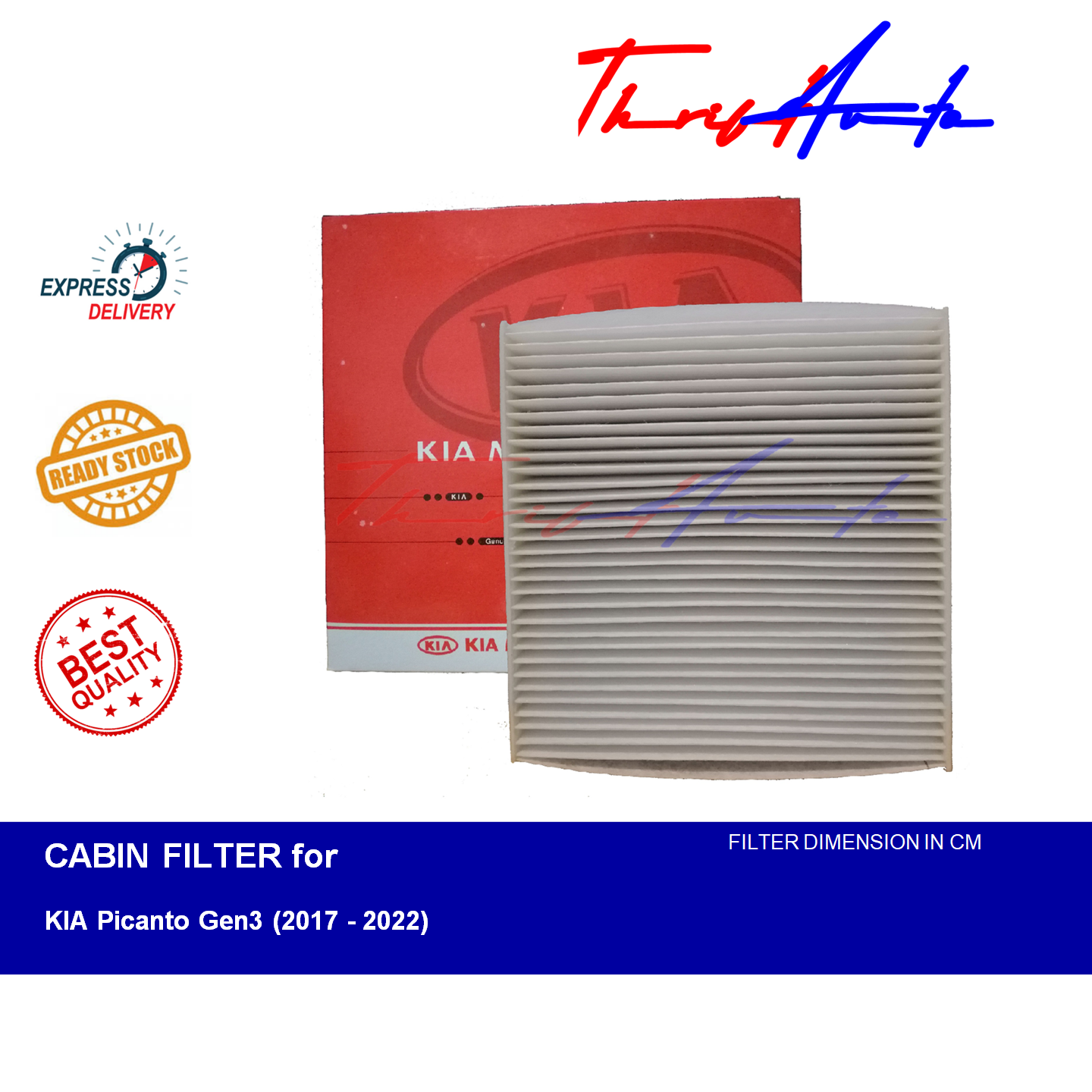 AC Cabin Filter for KIA Picanto Gen3 (2017 - 2022) | Lazada PH