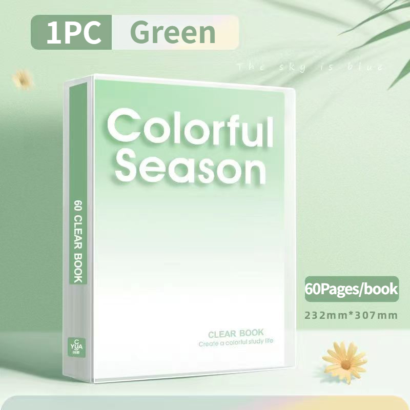 Clear Book Gradient Paper Organizer Clear Folder Presentation Book A4 ...