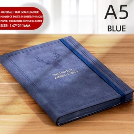 （Onhand） 196 Pages A5 Faux Leather Thick Business Notebook Sketch ...