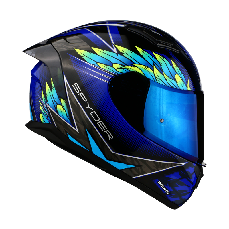 Spyder Full-Face Dual Visor Helmet ROGUE GD S8 (FREE Clear Visor ...