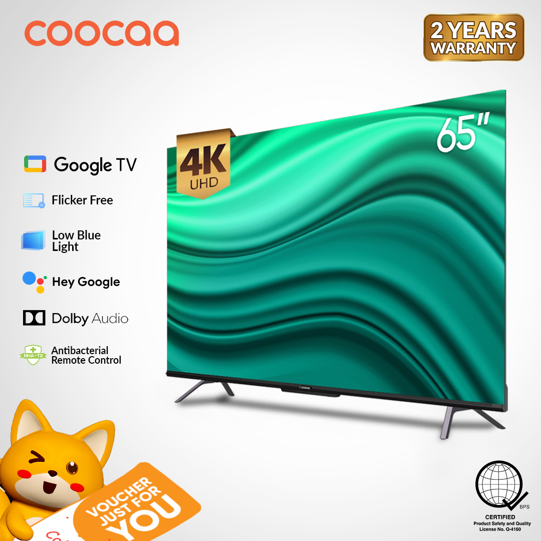 65 Inch ( 65Y72 ) Coocaa - Google TV, Flicker Free & Low bluelight ...