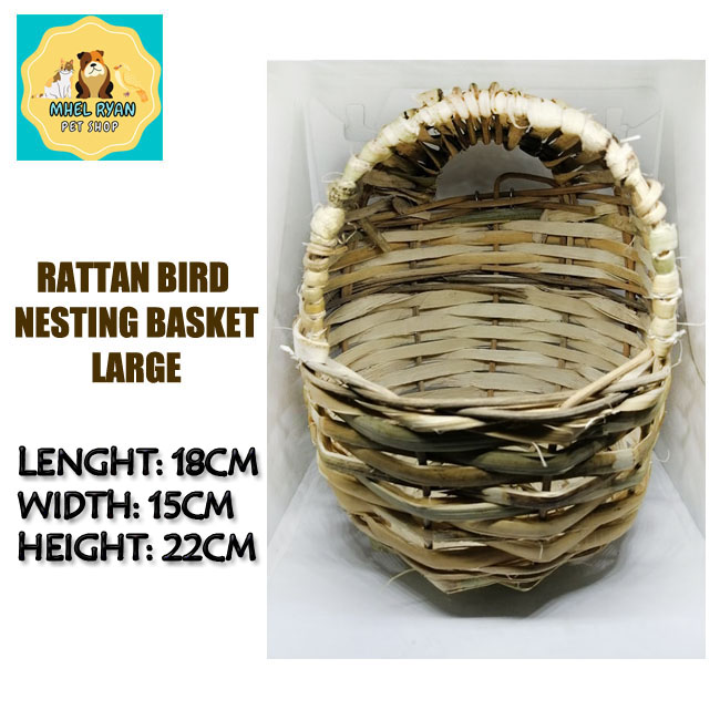 Mhel Ryan Pet Shop RATTAN BIRD NESTING BASKET | Lazada PH