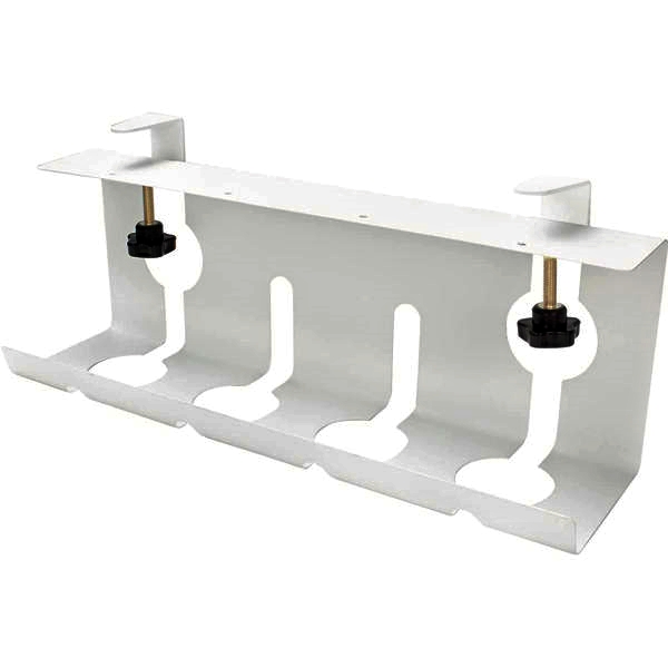 Heavy Duty No Drilling Under Desk Cable Management Tray C-Clamp Wire ...
