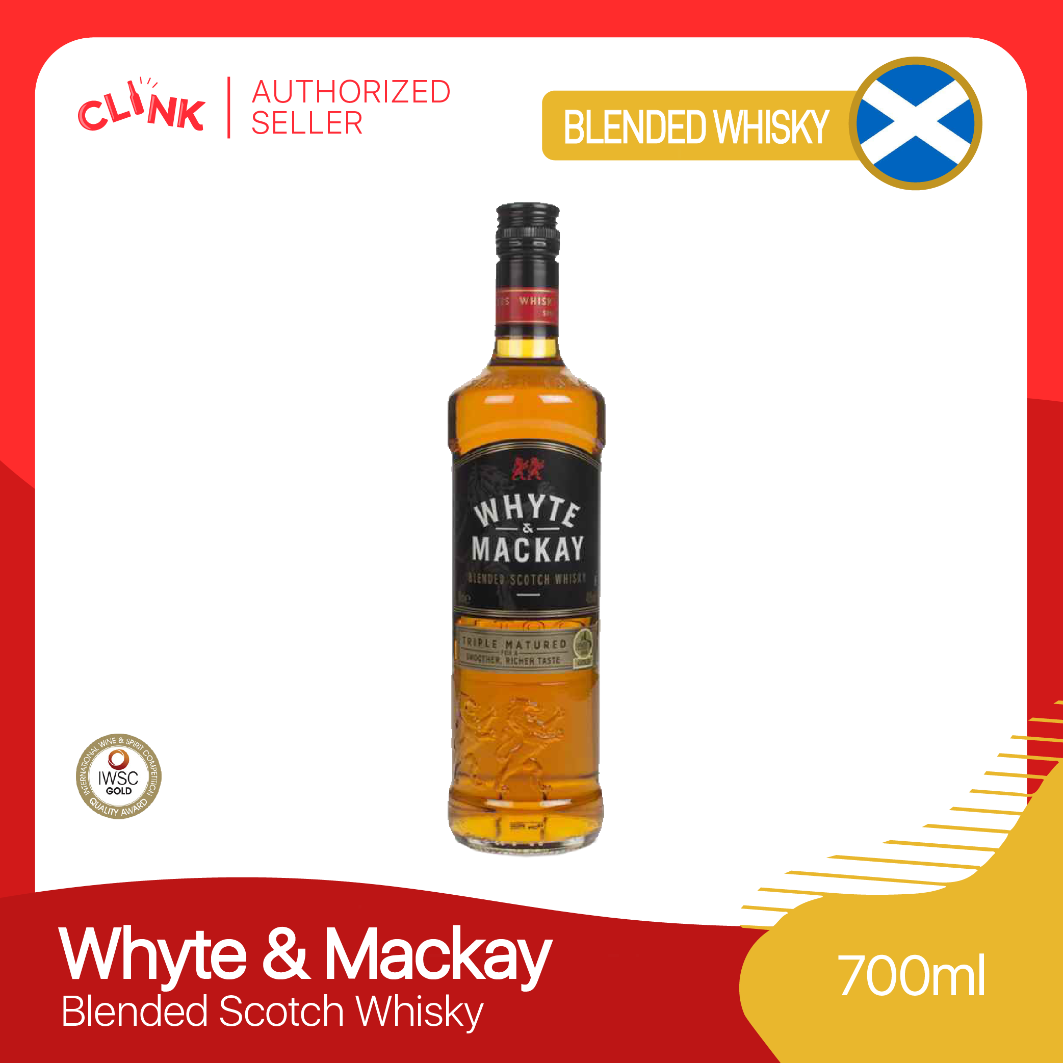 Whyte Mackay Triple Matured Blended Scotch Whisky 700ml Lazada PH