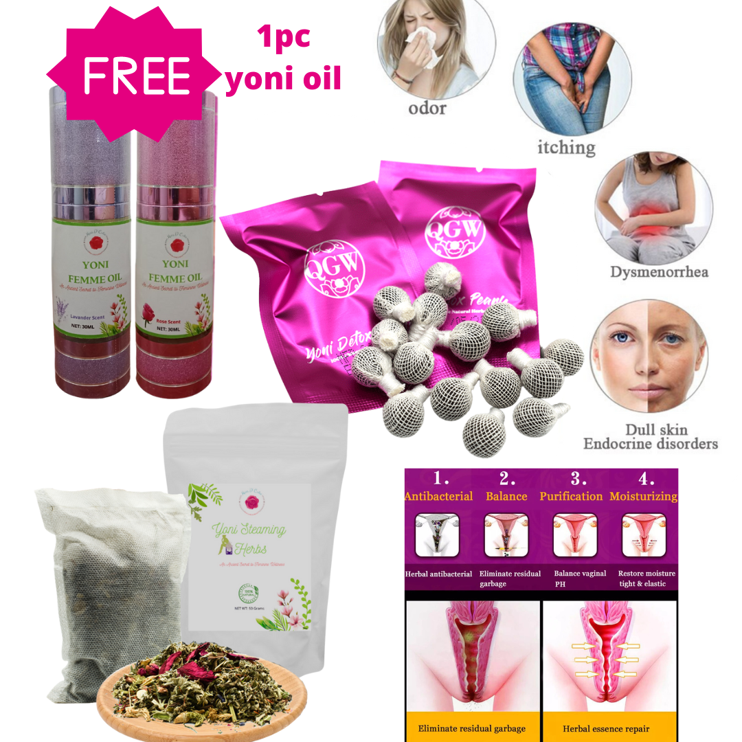 Detox Pearls + Steaming Herbs Womb Wellness Detox Pearl Vaginal Yeast ...