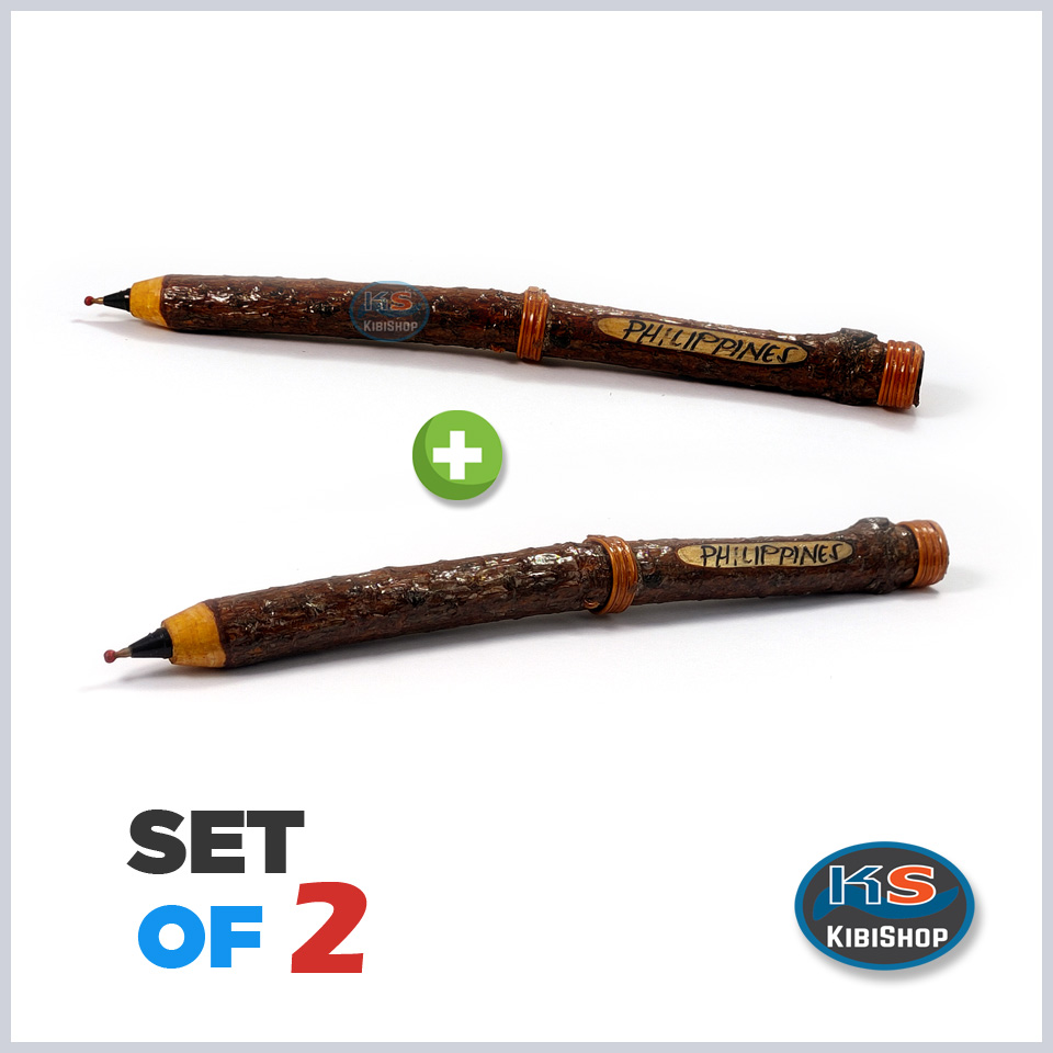 Philippine Rustic PINE Wooden BALLPEN Wood Pen Refillable School ...