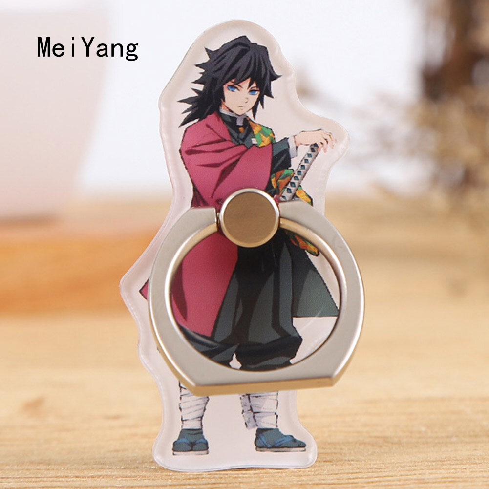 MeiYang New Acrylic Phone Ring Grip Demon Slayer Cartoon Character ...
