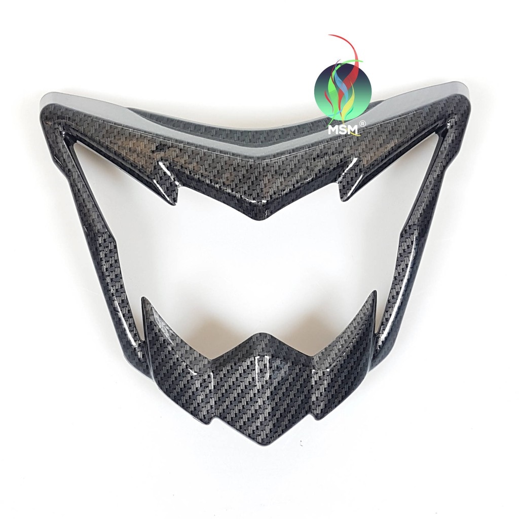 MSM SNIPER 150 Headlight Mask Carbon Fiber Chrome LC150 Jupiter MX King ...
