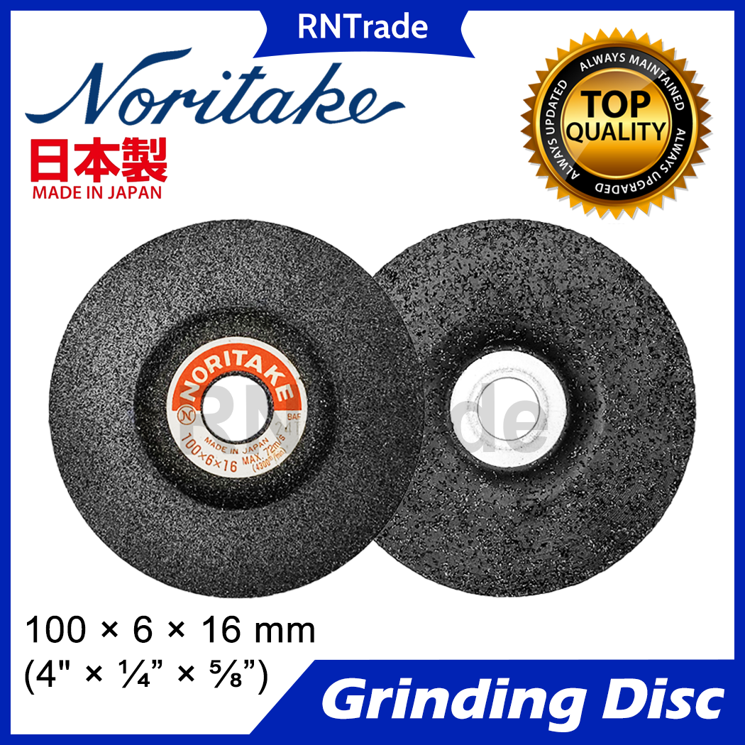 Noritake Grinding Disc 4" (100 x 6 x 16 mm), Depressed Center, Made In Japan | Lazada PH