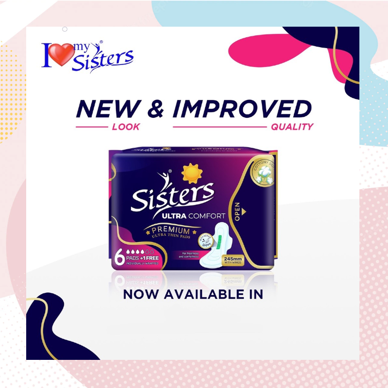 Sisters Ultra Thin Pads with wings 6's napkin (NEW PACKAGING) | Lazada PH