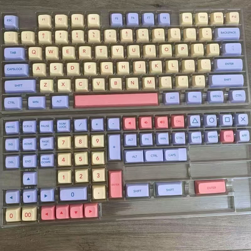 Cotton Candy Key Cap 132 Key Mechanical Keyboard Replacement Key Cap ...