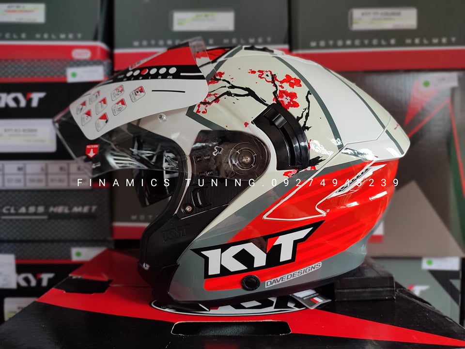 KYT NFJ XAVI SAKURA RACING HELMET | Lazada PH