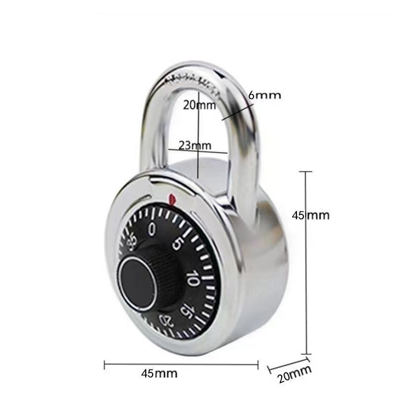 Rotary Padlock Digit Combination Code Lock Safe Dial Number | Lazada PH