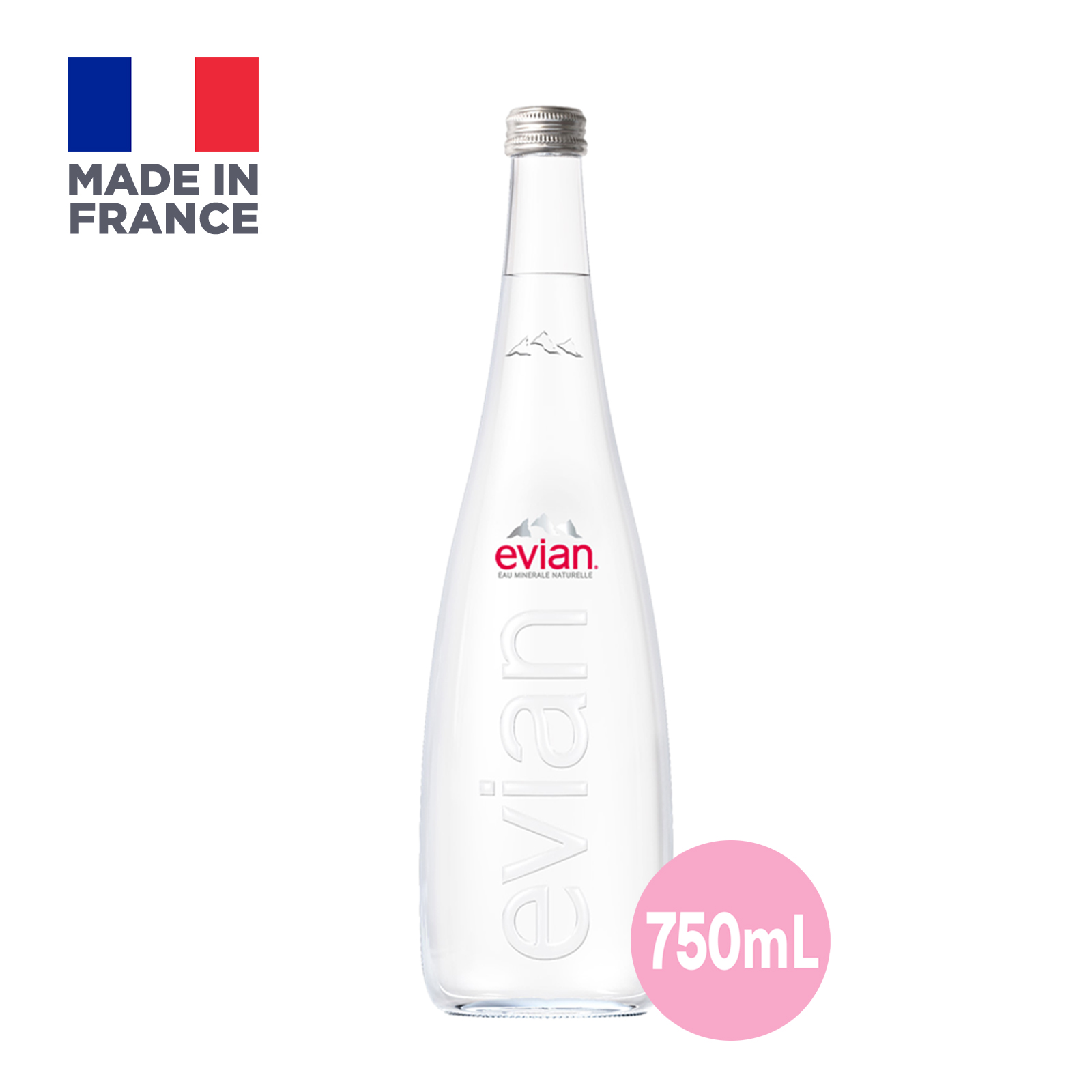 EVIAN Mineral Water Glass Bottle 750ml | Lazada PH