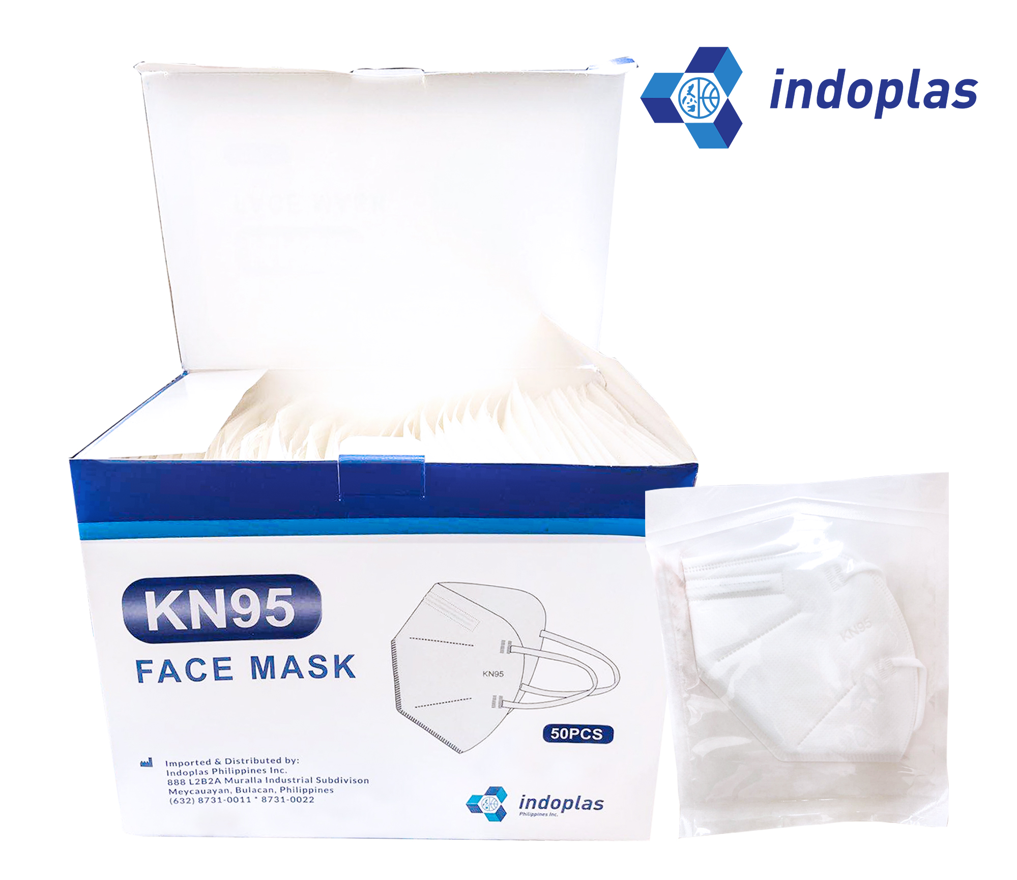 Indoplas KN95 Disposable Facemask 1 piece - Medical Grade FDA APPROVED ...