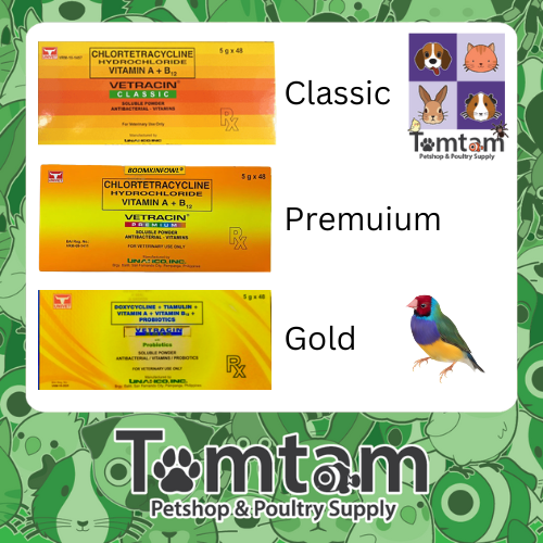 Bird vitamins Vetracin Classic Premium Gold 6g Sachet Original ...