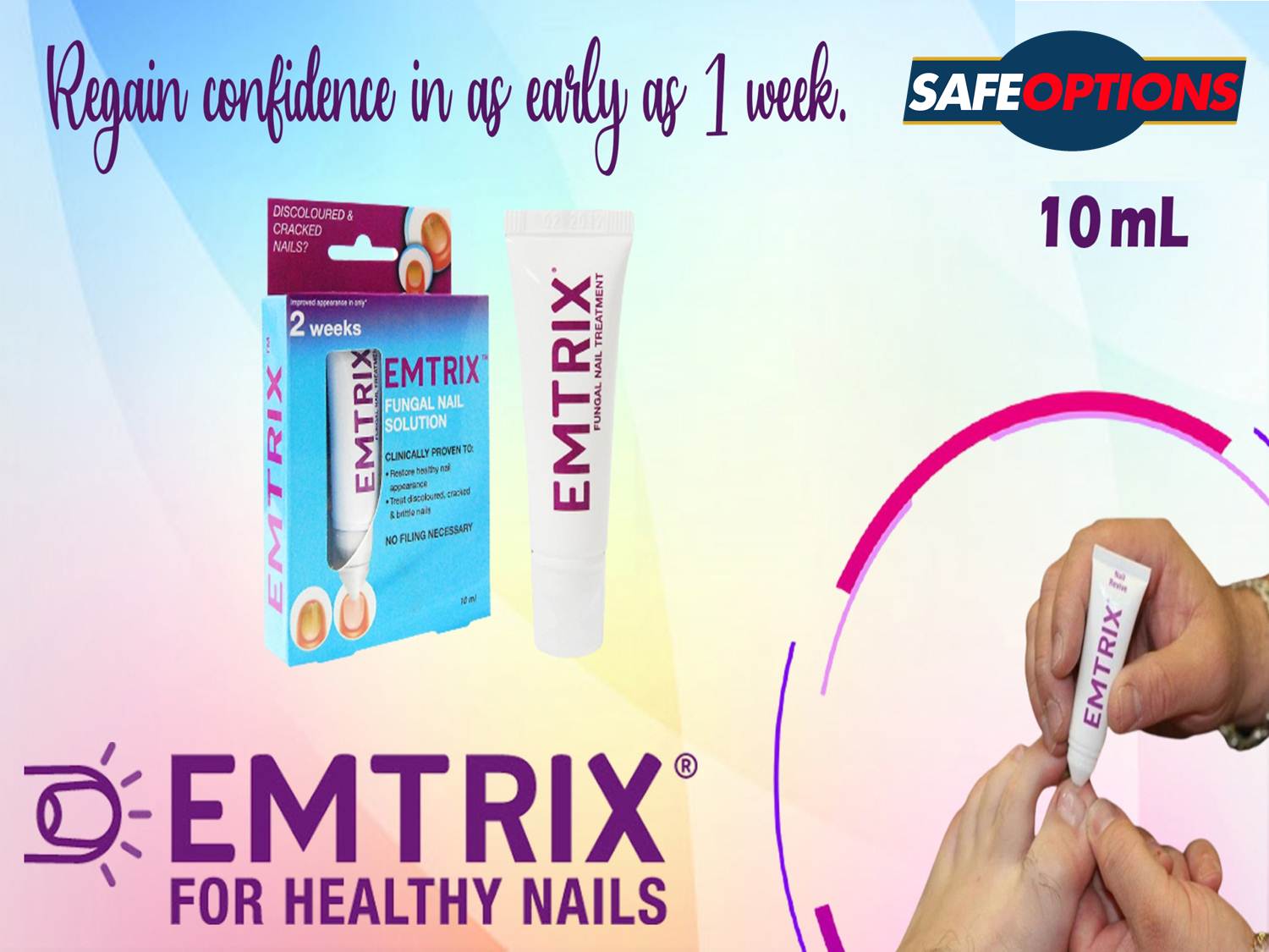 Authentic Emtrix Fungal Nail Solution (10ml) | Lazada PH