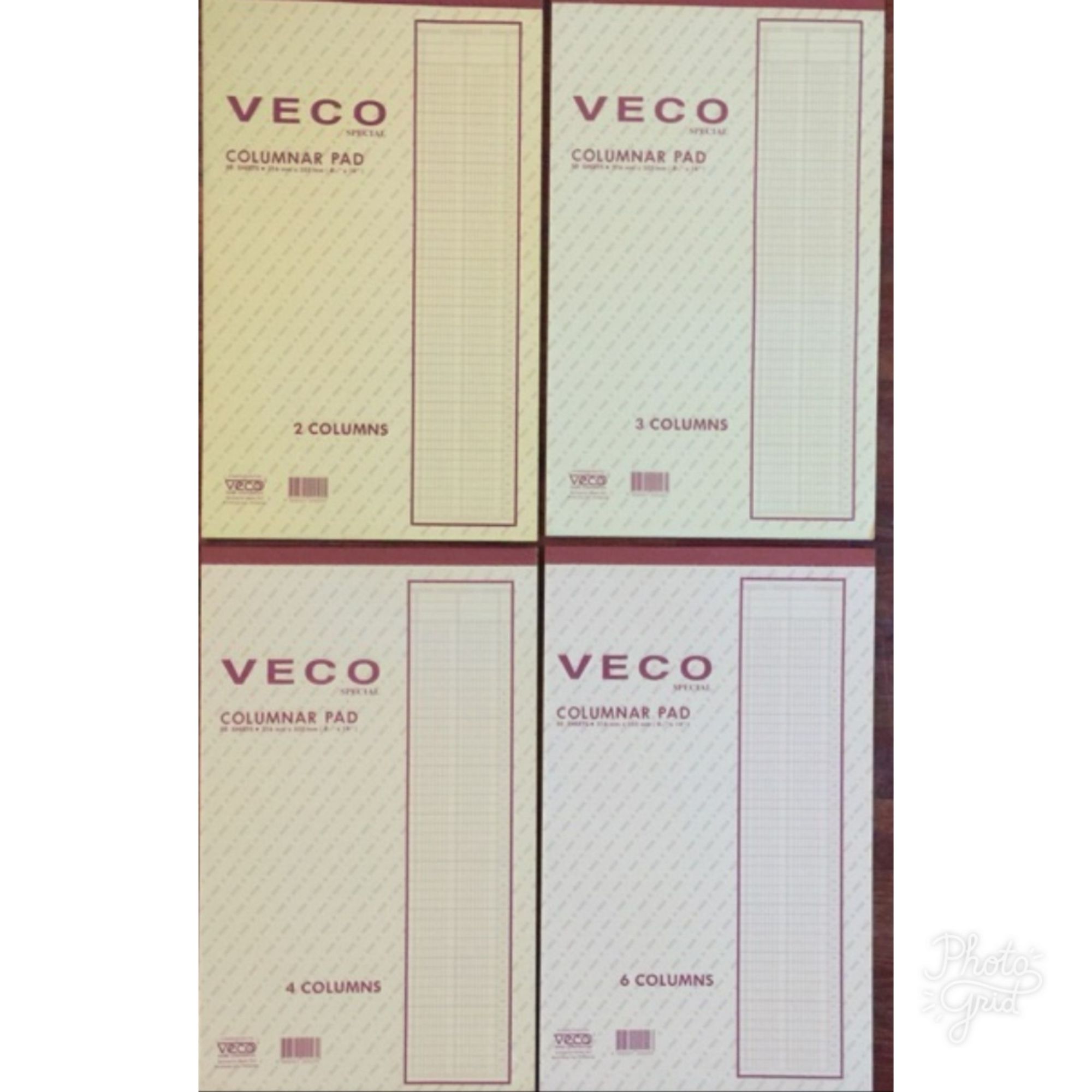 Columnar Pad (6 columns) Veco 8.5x14 59sheets per pad | Lazada PH