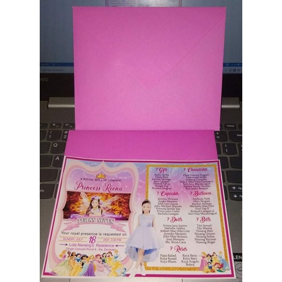 Customized invitation 5r size | Lazada PH