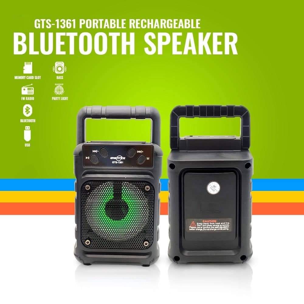 {PHM} GTS-1361 EXTRA BASS PORTALBLE RECHARGEABLE 3 INCHES BLUETOOTH SPEAKER | Lazada PH