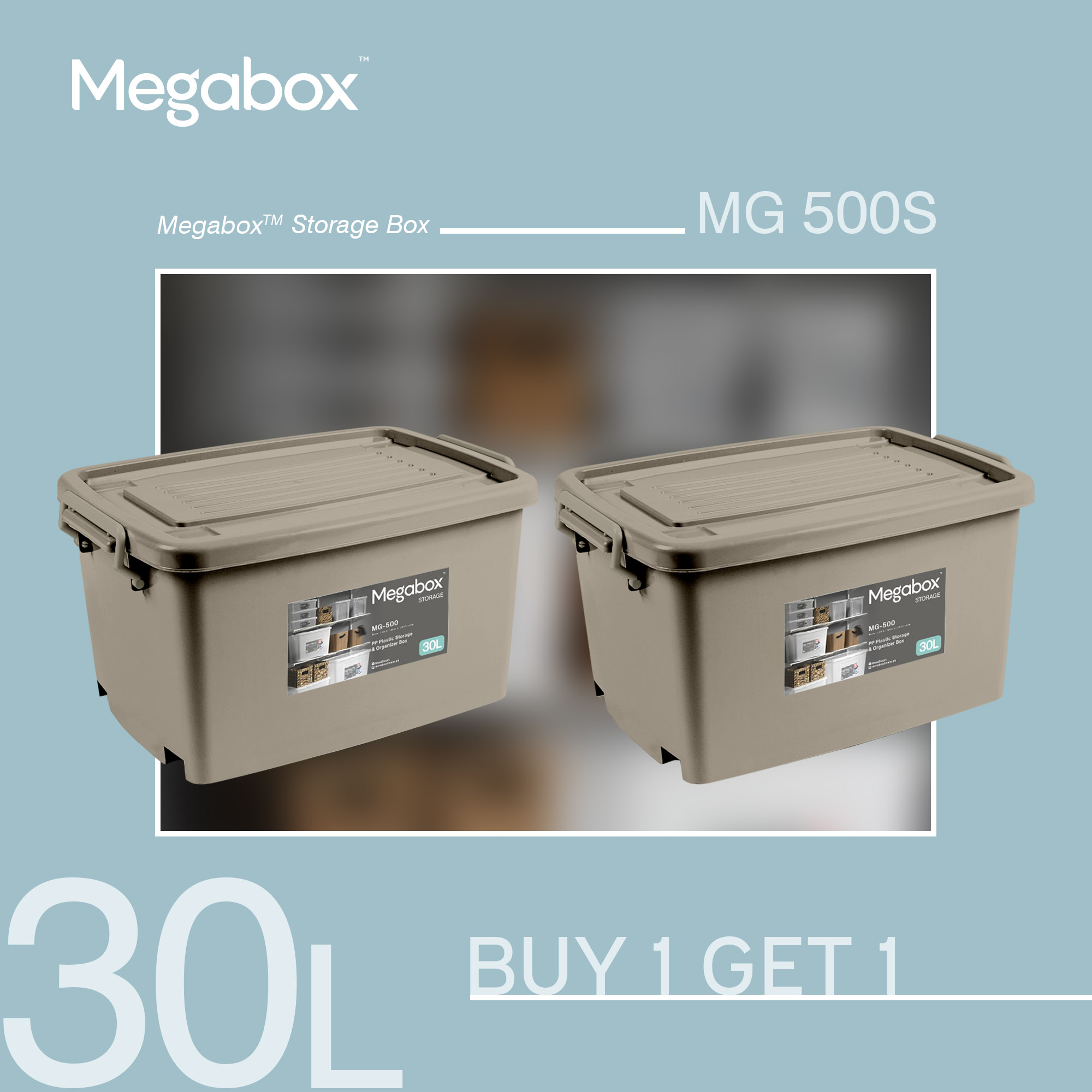 Megabox MG-500s 30L Storage Box (BUY 1 GET 1) | Lazada PH