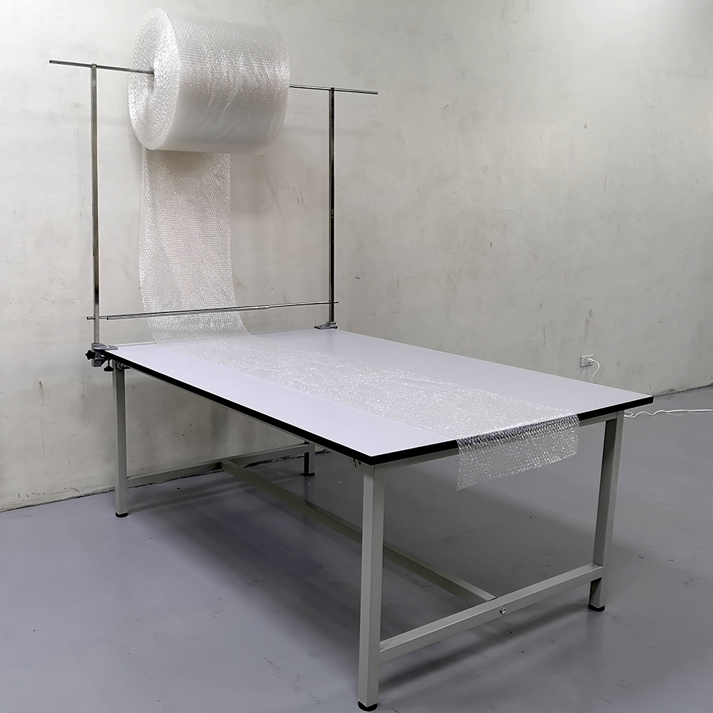 1 SET Bubble Wrap Dispenser [5pcs Stainless Tube With 2pcs Table ...