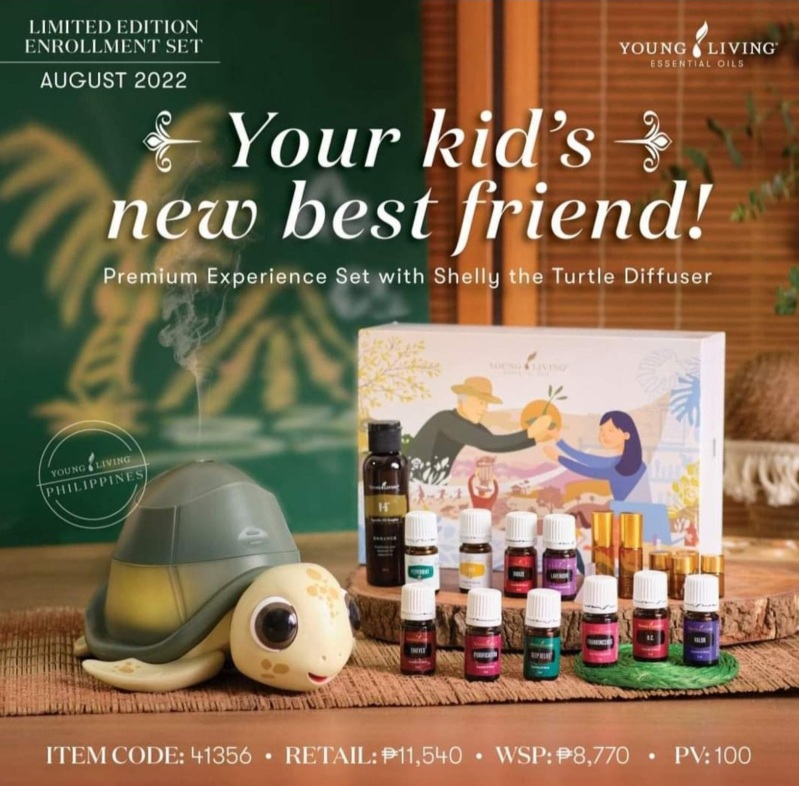 Young Living Premium Experience Set with Shelly the Turtle Diffuser ...