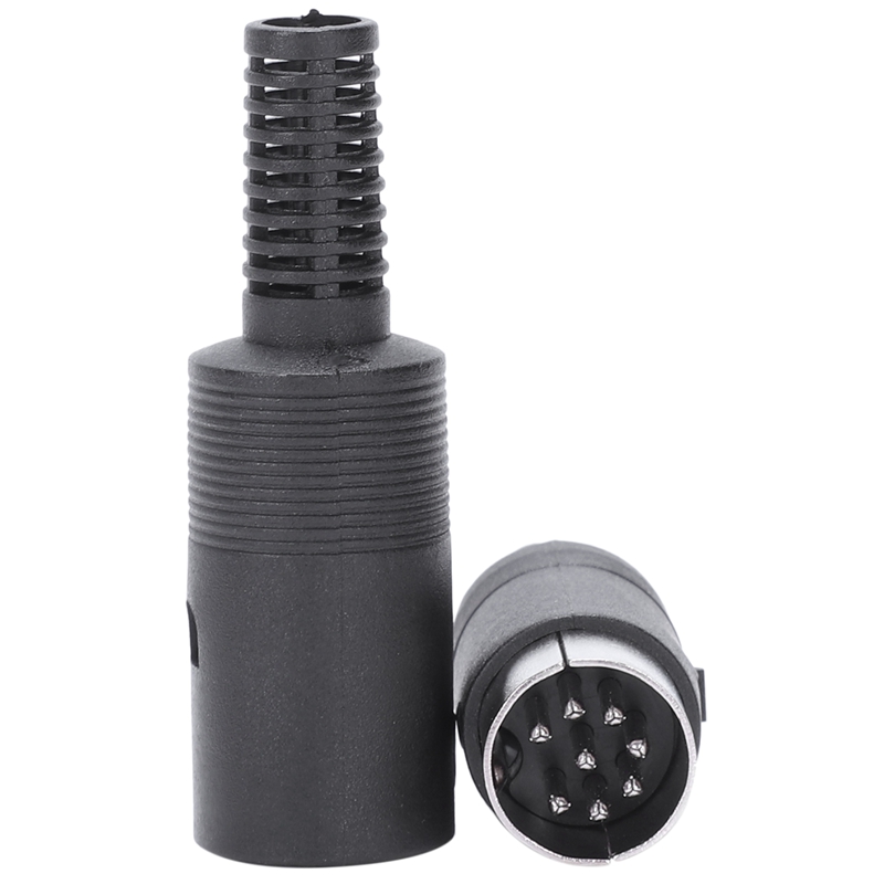 1 pair Black DIN 8-pin socket + socket Audio, AV port - OOZ MALL - ThaiPick