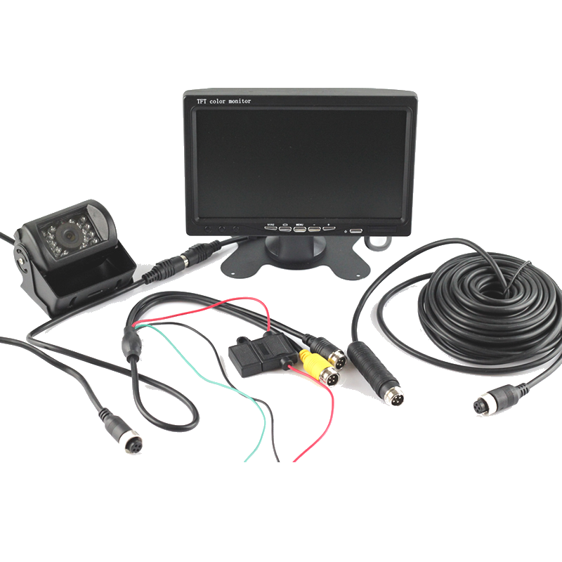4Pin Plug Connector 12V 24V 7 inch HD Monitor Reversing Night Vision ...